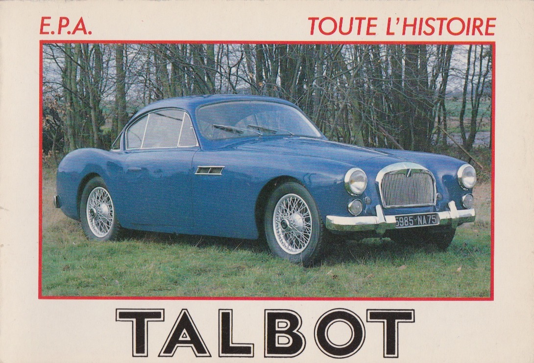 Talbot _ Toute l'histoire | Livres et Magazines | FABRICE LACHAVANNE ...